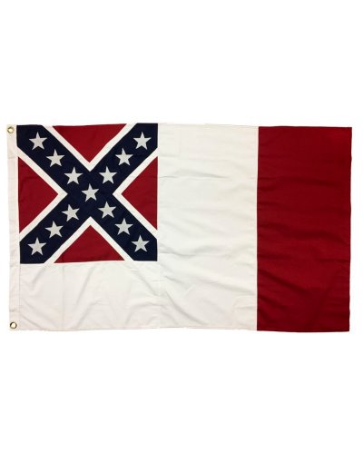 Confederate Third National sewn cotton flag